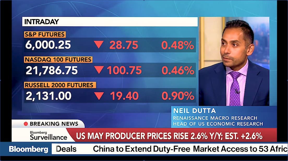 Neil Dutta on Bloomberg Surveillance - June 12, 2025 - RenMac Access